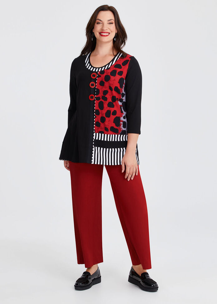 Shop Plus Size Spliced Natural Top, Multi | Taking Shape AU