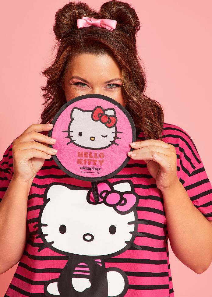 Shop Hello Kitty Pink Twist Fan in Red | Accessories | Taking Shape AU