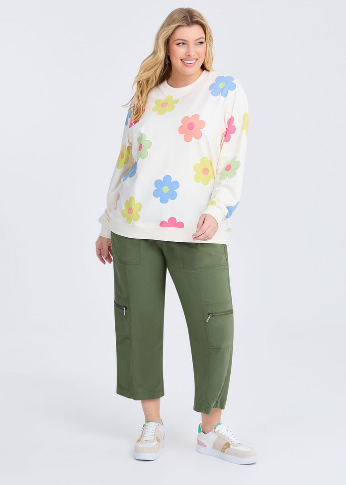 Shop Plus Size Cotton Spring Bloom Sweatshirt, Floral | Taking Shape AU
