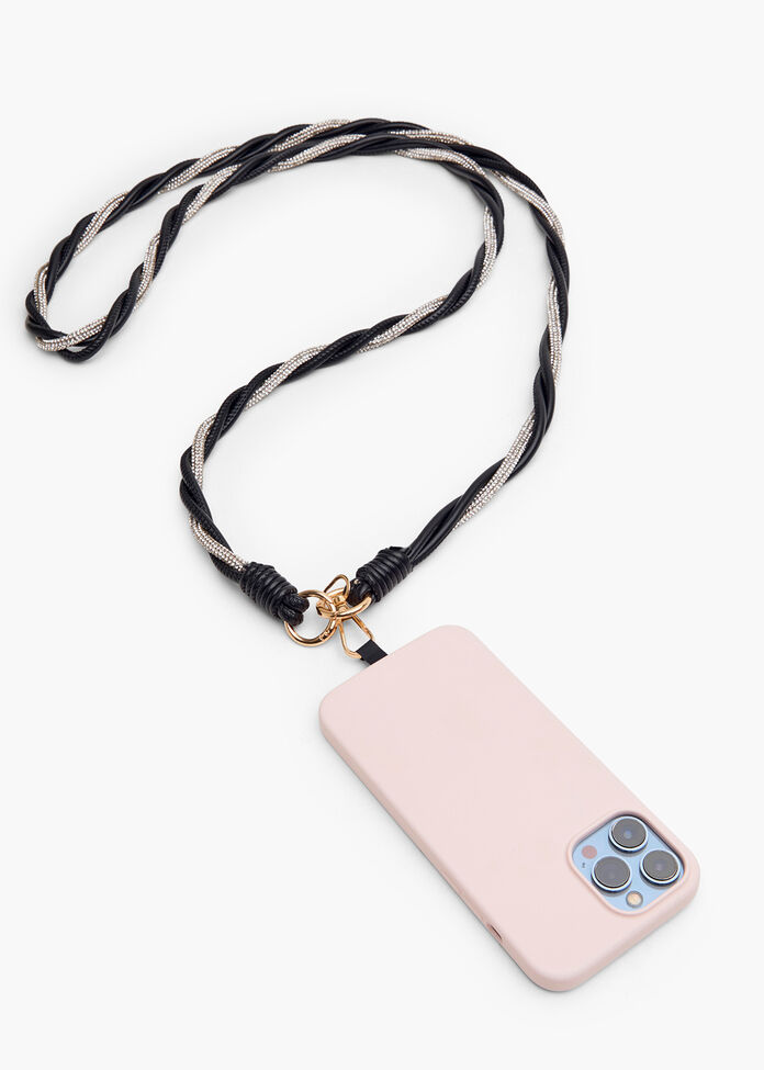 Shop Bling Phone Chain in Black | Accessories | Taking Shape AU