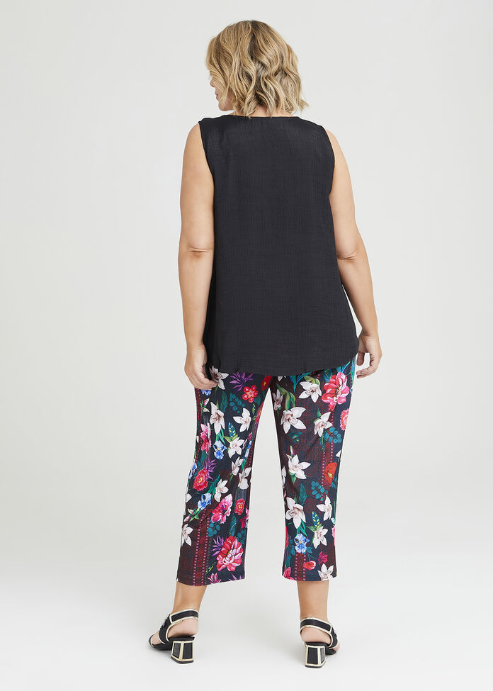 Shop Plus Size Ivy Natural Tuck Top, Black | Taking Shape AU