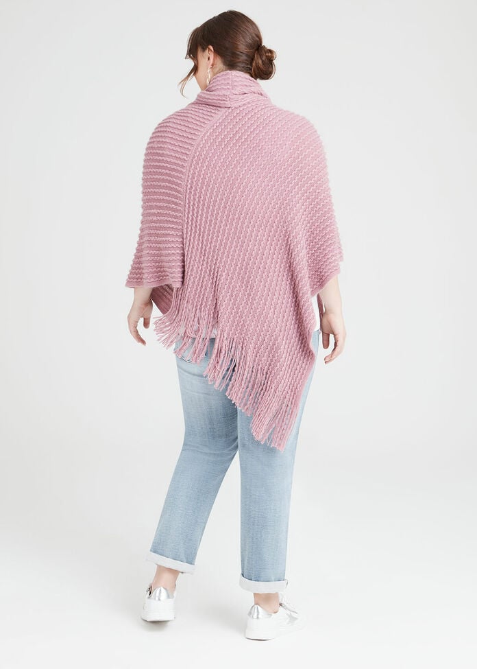 Shop Dusty Pink Poncho in Pink | Accessories | Taking Shape AU