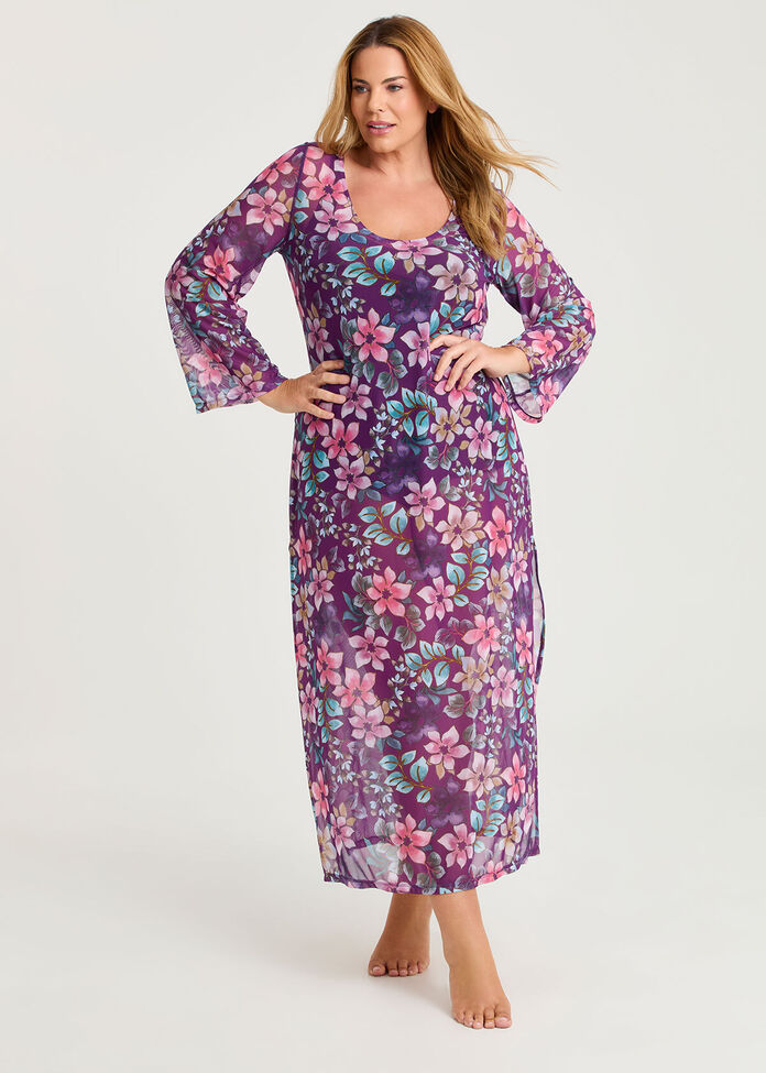 Shop Plus Size Swim Mesh Dress, Multi | Taking Shape AU