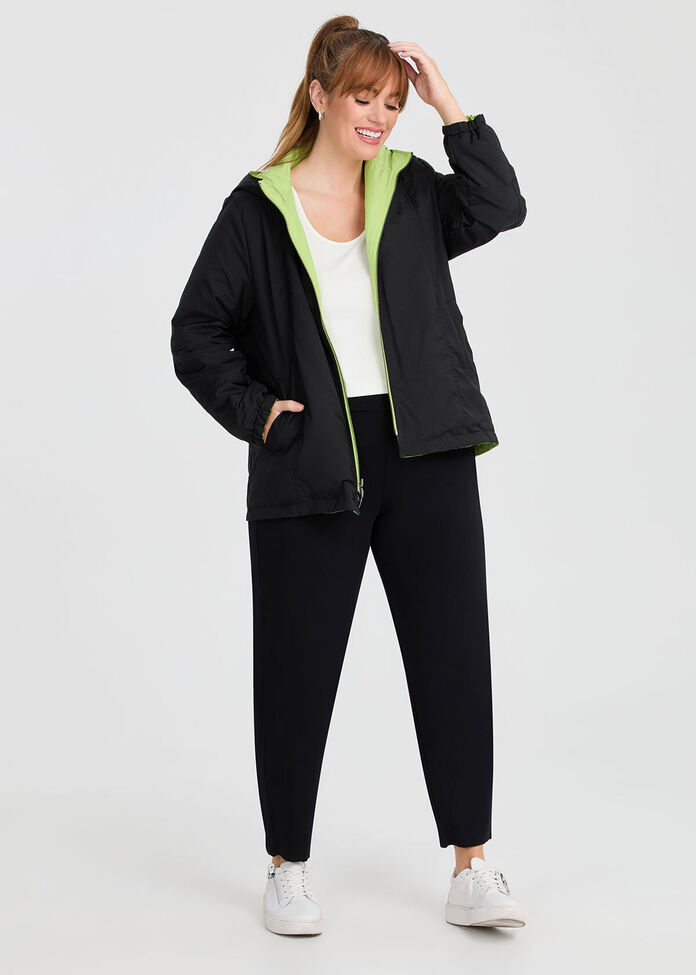 Shop Plus Size Reversible Shower Resist Ari Jacket, Green | Taking Shape AU