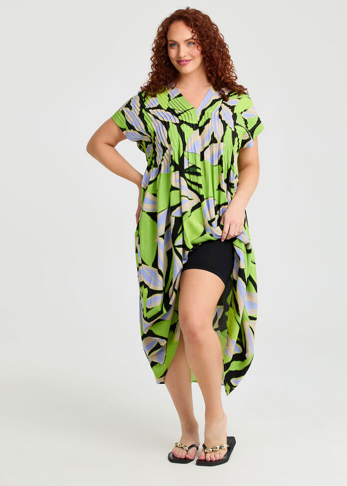 Shop Plus Size Natural Botanical Maxi Dress, Green | Taking Shape AU