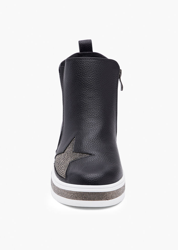 Shop Black Star Inside Zip Boot | Comfortable Shoes | Taking Shape AU