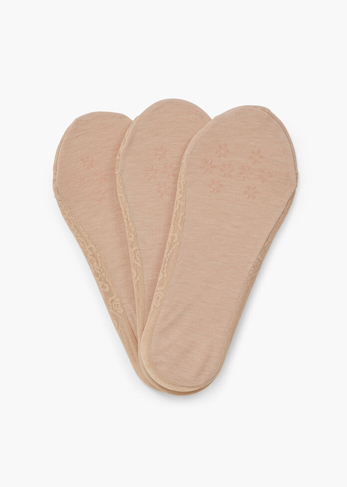 Shop 3 Pack Nude Lace Socks in Nude | Accessories | Taking Shape AU