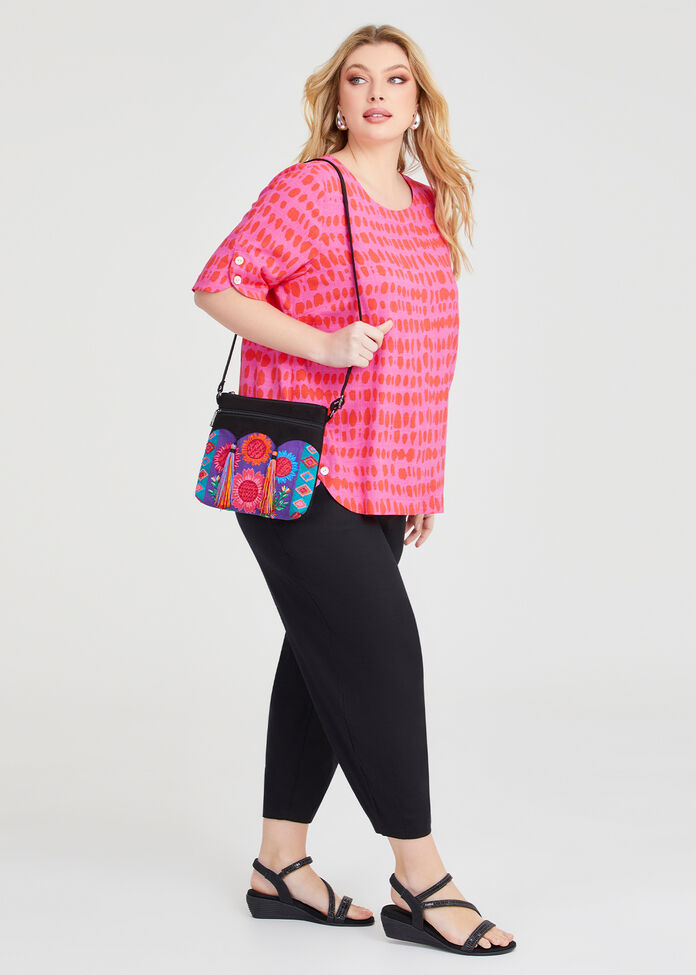 Shop Embroidered Flower Cross Body in Black | Accessories | Taking Shape AU
