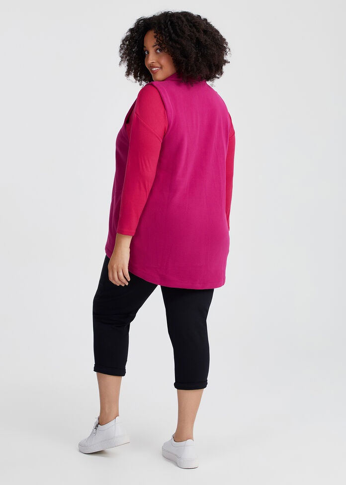 Shop Plus Size Polar Fleece Vest, Pink | Taking Shape NZ