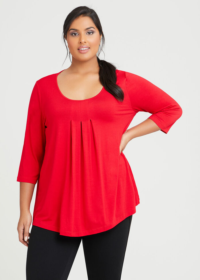 Shop Plus Size Natural Long Sleeve Tee Shirt, Green | Taking Shape NZ