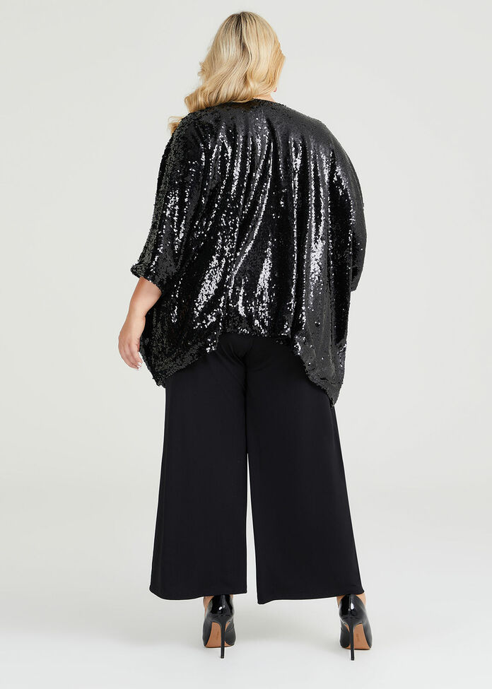Shop Sequin Evening Cape in Black | Accessories | Taking Shape AU
