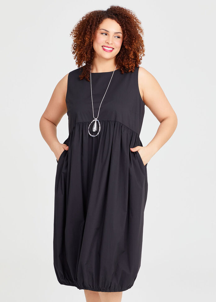 Shop Plus Size Deanne Cotton Dress, Black | Taking Shape AU