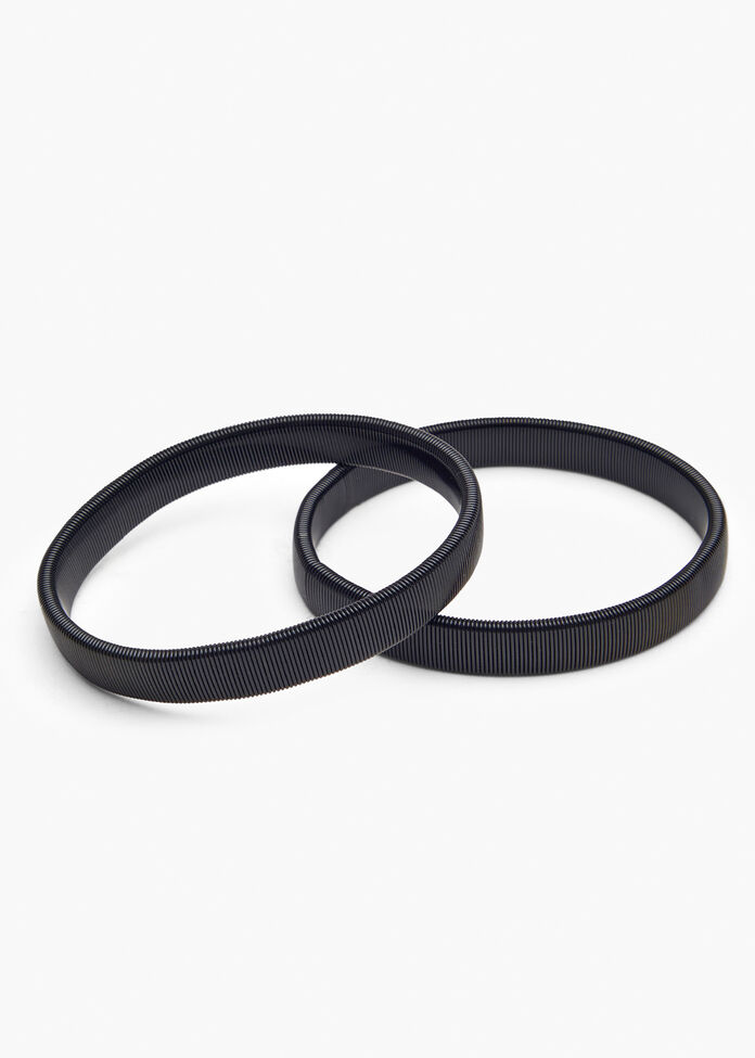 2 x Stretch Arm Bands in Black - Women's Jewellery | Taking Shape AU
