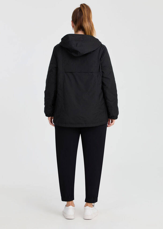 Shop Plus Size Reversible Shower Resist Ari Jacket, Green | Taking Shape AU