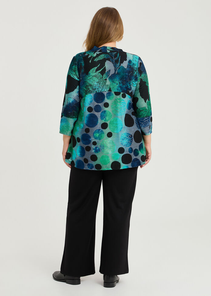 Shop Plus Size Floral And Spot Burnout Top, Multi | Taking Shape NZ