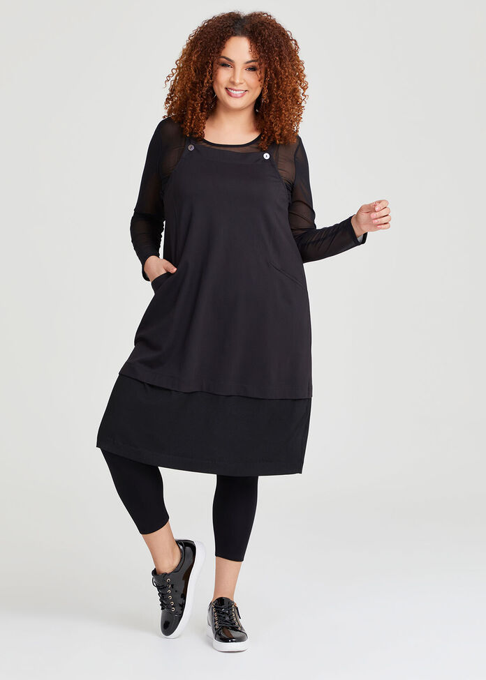 Shop Plus Size Fine Mesh Body Top, Black | Taking Shape NZ
