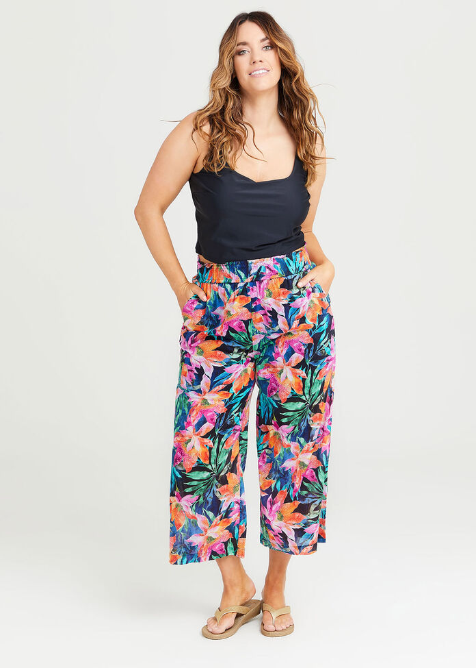 Shop Plus Size Watercolour Floral Pants, Multi | Taking Shape AU