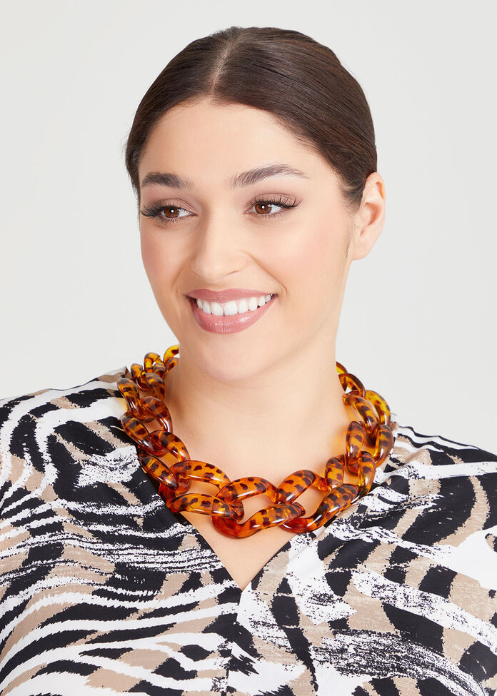 Animal Print Statement Chain Necklace | Taking Shape AU