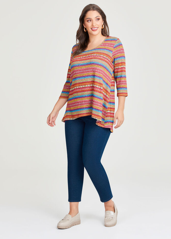 Shop Plus Size Snug Print Top, Multi | Taking Shape NZ