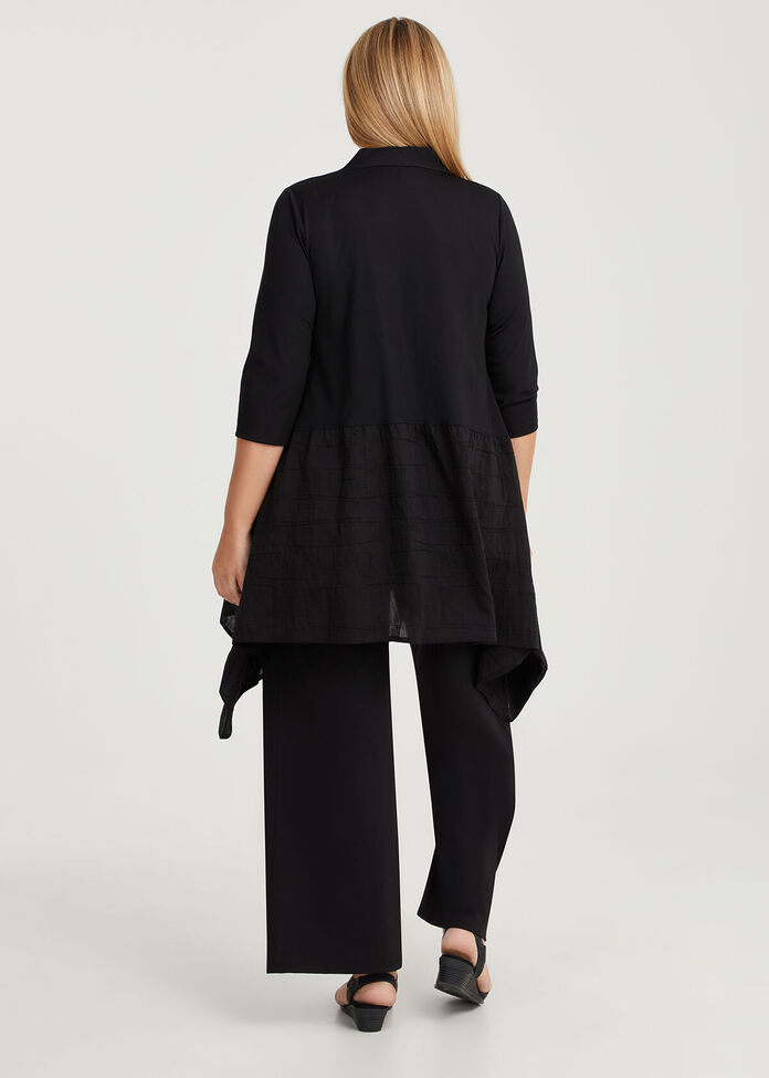 Shop Plus Size Adele Natural Swing Tunic, Black | Taking Shape HK