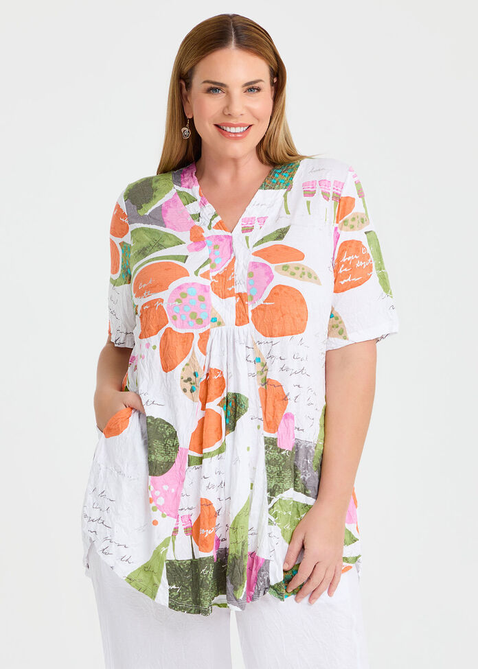 Shop Plus Size Lush Bamboo Crush Tunic, Multi | Taking Shape AU