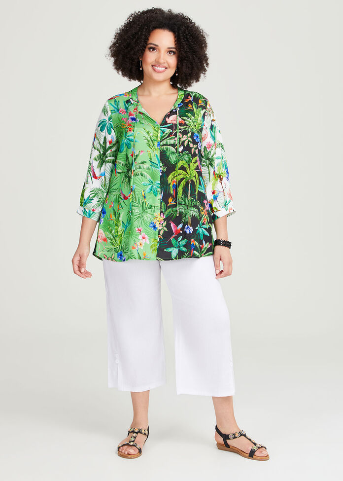 Shop Plus Size Natural Palm Top, Multi | Taking Shape NZ