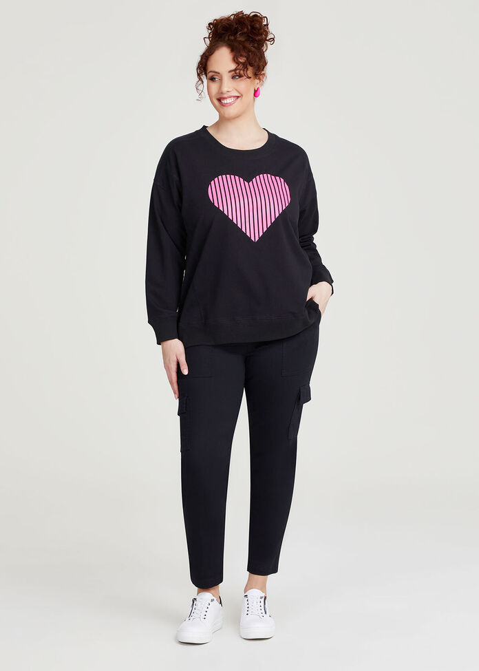 Shop Plus Size Cotton Pull On Cargo Pant, Black | Taking Shape AU