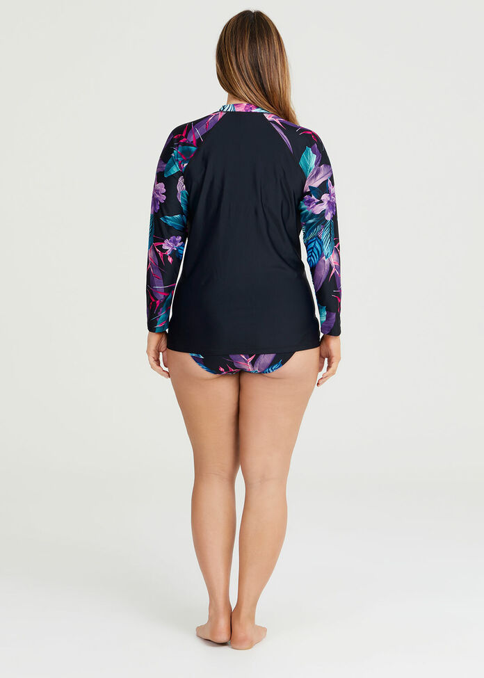 Tropical Spliced Rash Vest in Multi, Sizes 12-30 | Taking Shape NZ