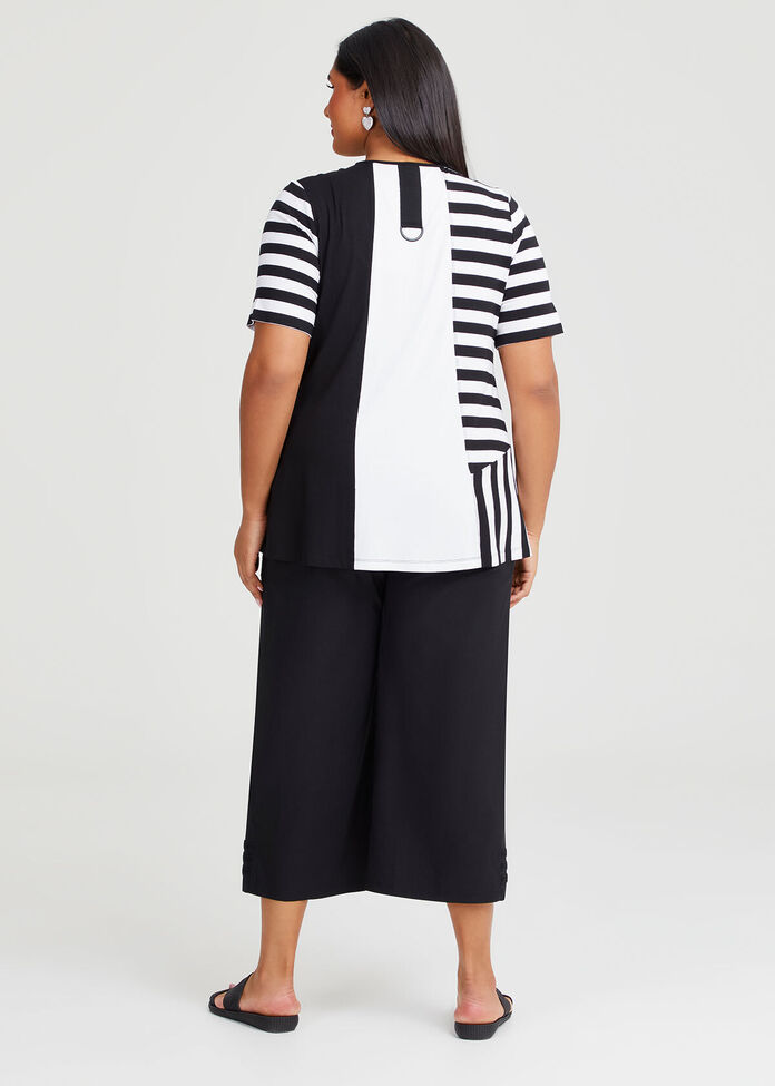 Shop Plus Size Natural Get In Line Top, Multi | Taking Shape AU