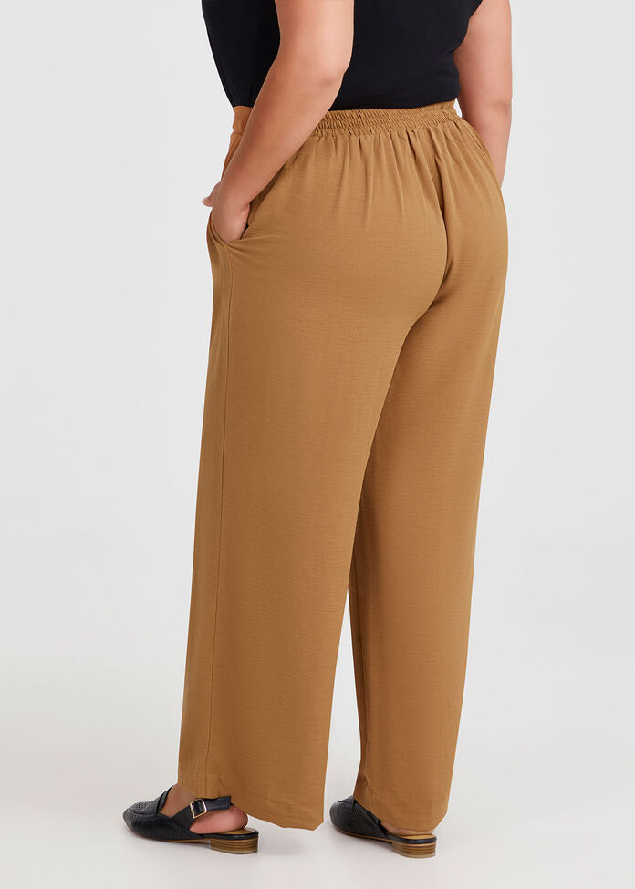 Plus Size Soft Drape Deanna Wide Leg Pant Dark Green | Taking Shape AU