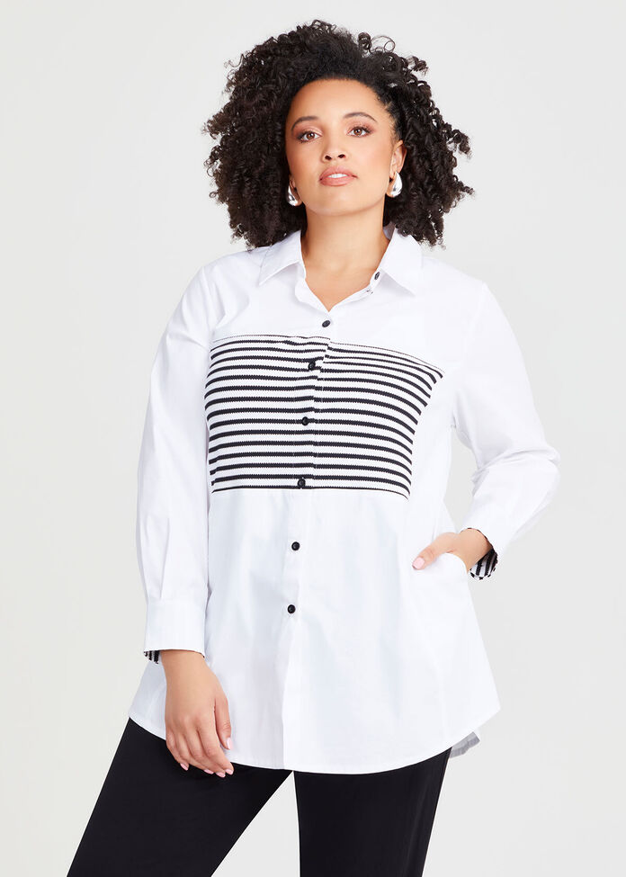 Shop Plus Size Astonishment Shirt, White | Taking Shape AU