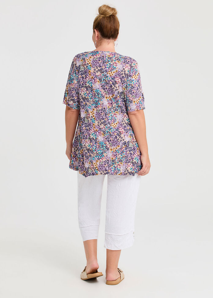 Shop Plus Size Panel Detail Crushed Top, Multi | Taking Shape AU