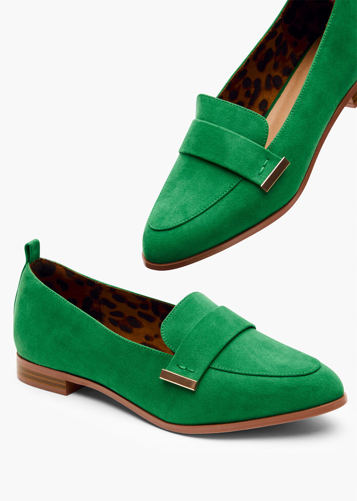 Women's Green Animal Print Loafer | Taking Shape AU