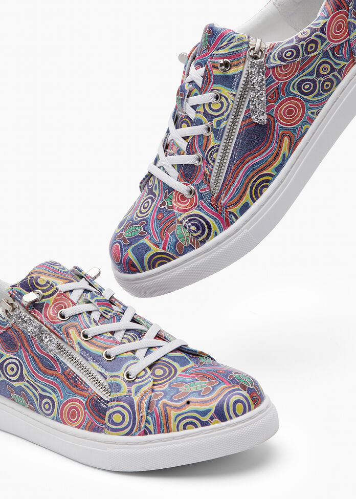 Shop Multi Ngawayu Side Zip Sneaker | Comfortable Shoes | Taking Shape AU