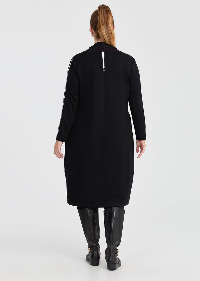 Shop Plus Size Natural Ava Panel Dress, Black | Taking Shape AU