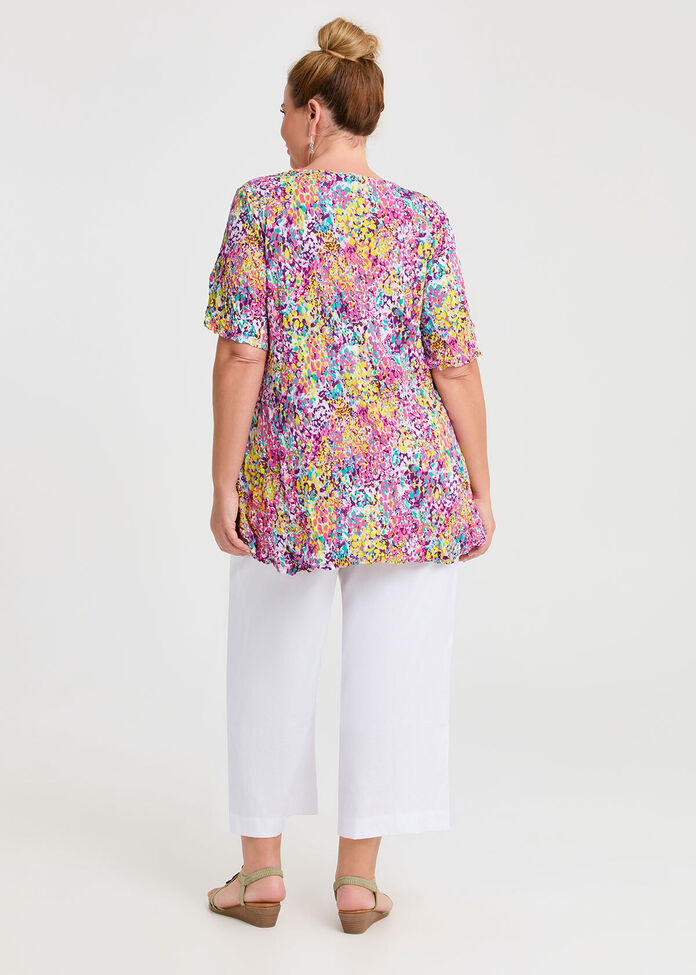 Shop Plus Size Panel Detail Crushed Top, Multi | Taking Shape AU