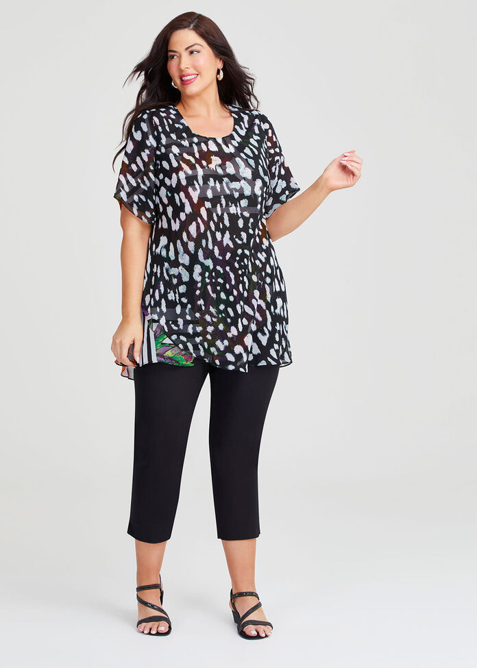 Shop Plus Size Reversible Travel Tunic, Multi | Taking Shape NZ