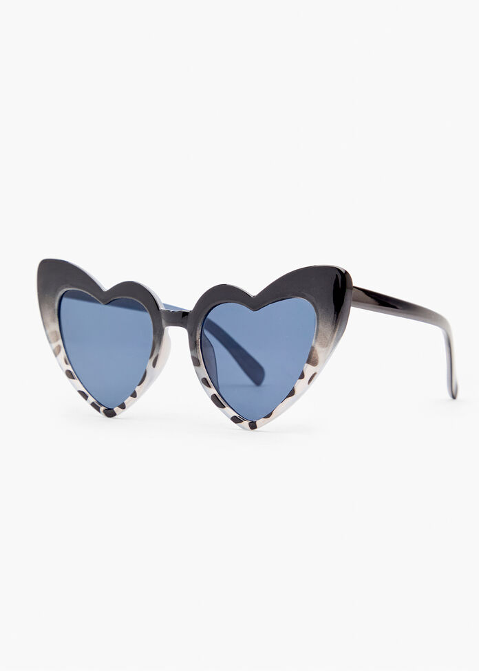 Shop Heart Shaped Sunglasses in Black | Accessories | Taking Shape AU