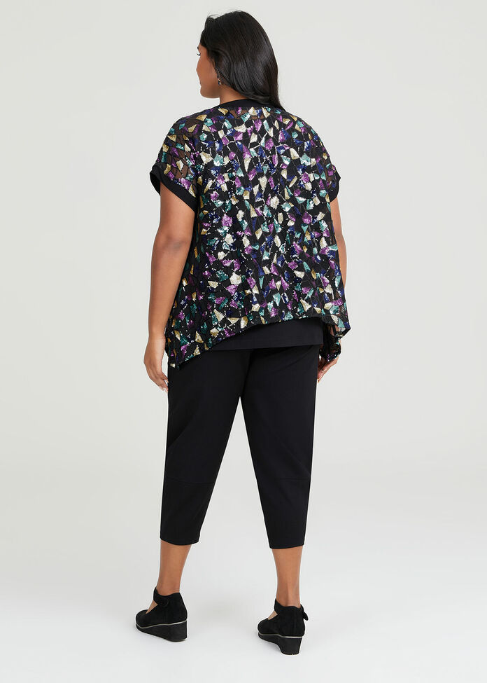 Shop Plus Size Mesh Sequins Skylark Top, Black | Taking Shape AU