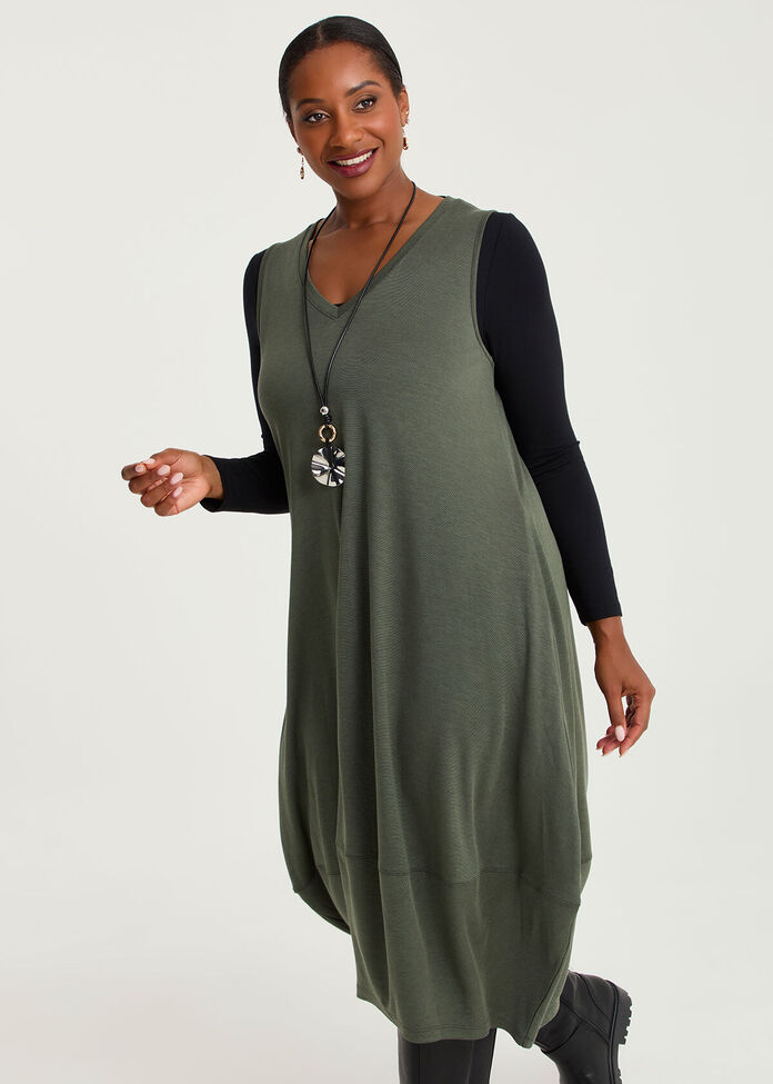 Shop Plus Size Natural Halo Ponte Dress, Green | Taking Shape NZ