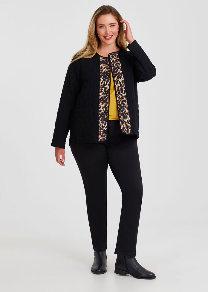 Plus Size Reversible Animal Print Jacket | Taking Shape AU