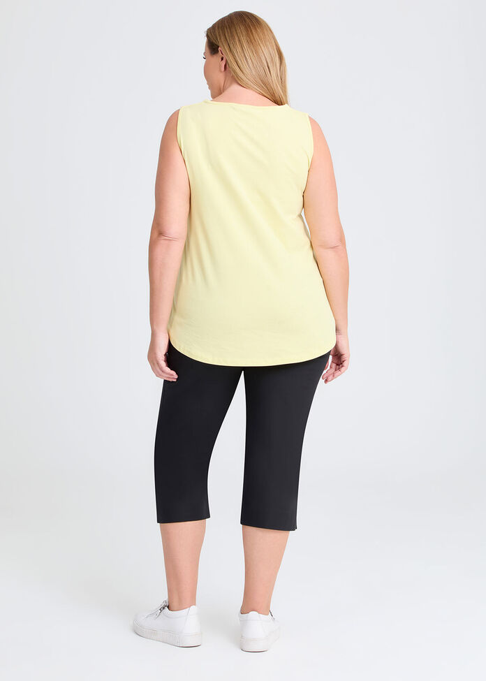 Shop Plus Size Good Earth Australian Cotton Element Tank, Yellow ...