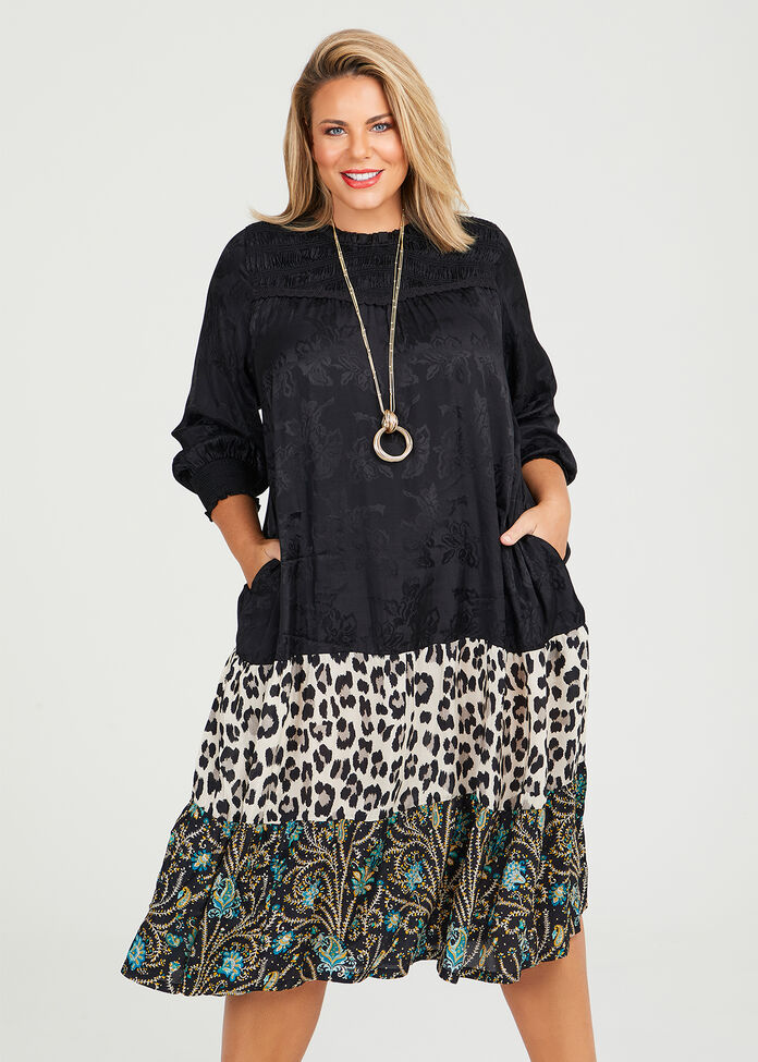 Shop Plus Size Bittersweet Luxe Tiered Dress, Multi | Taking Shape AU