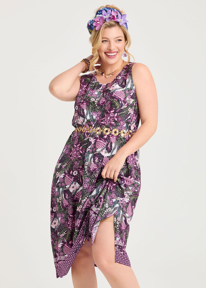 Shop Plus Size Catalina Natural Ginger Dress, Multi | Taking Shape NZ