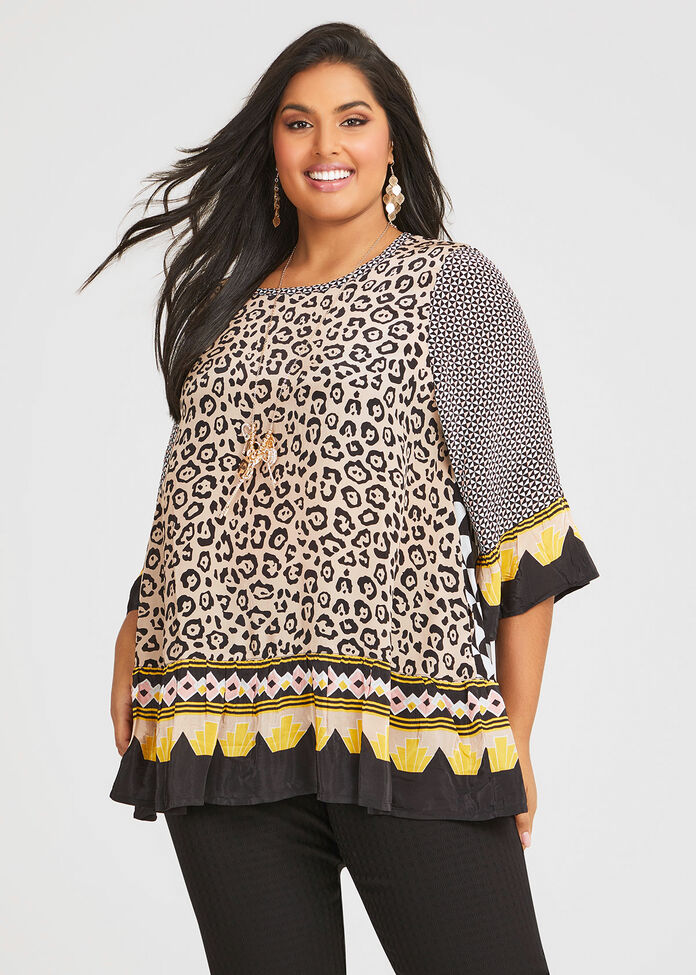 Shop Plus Size Natural Into The Wild Tunic, Multi | Taking Shape AU