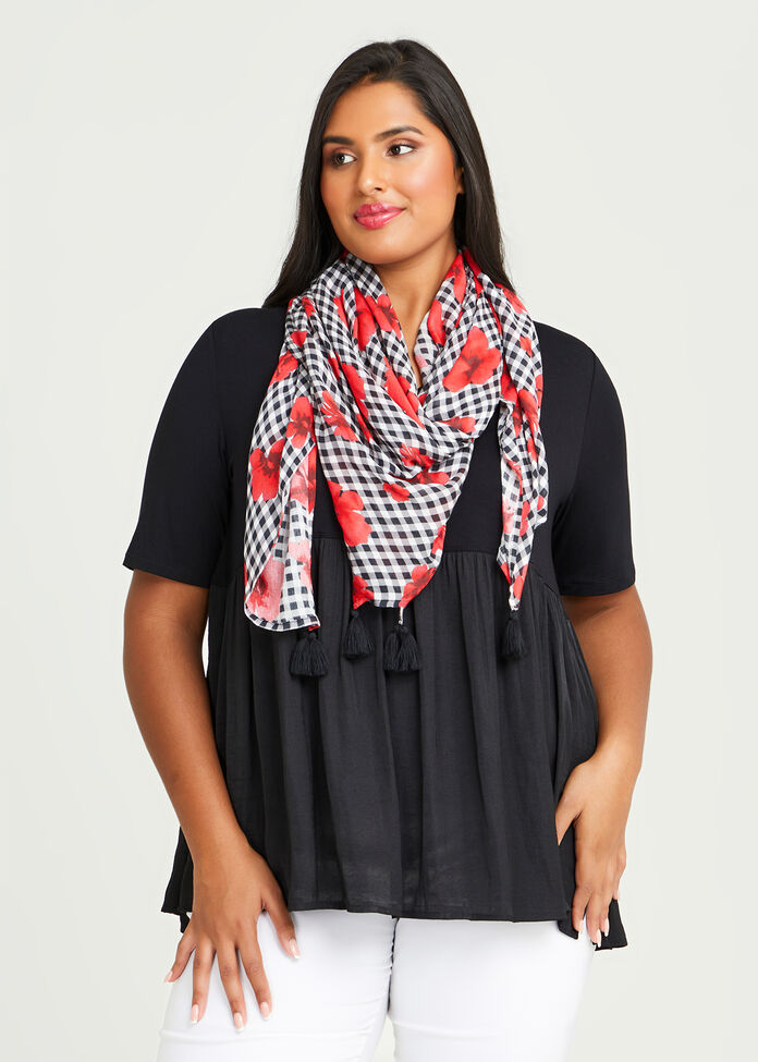Shop Gingham Floral Scarf | Accessories | Taking Shape AU