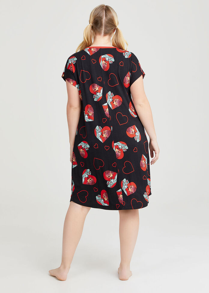 Shop Plus Size Lady and the Tramp Love Nightie, Multi | Taking Shape NZ