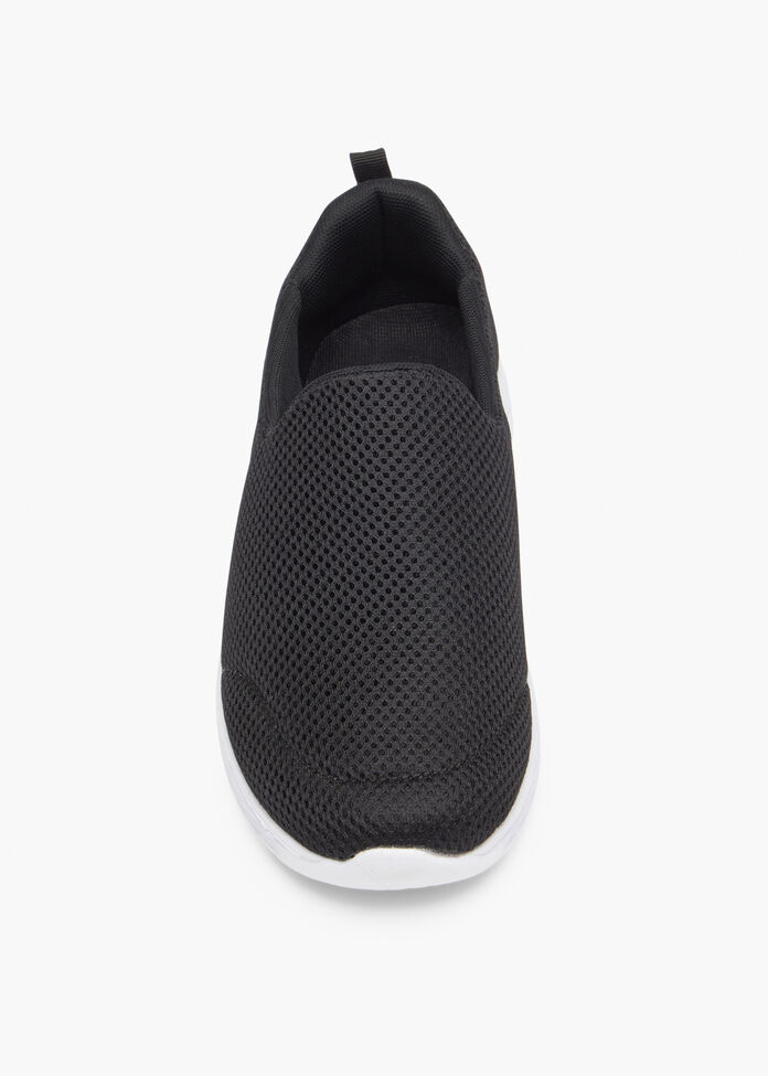 Shop Black Slip On Mesh Sneaker | Comfortable Shoes | Taking Shape CA