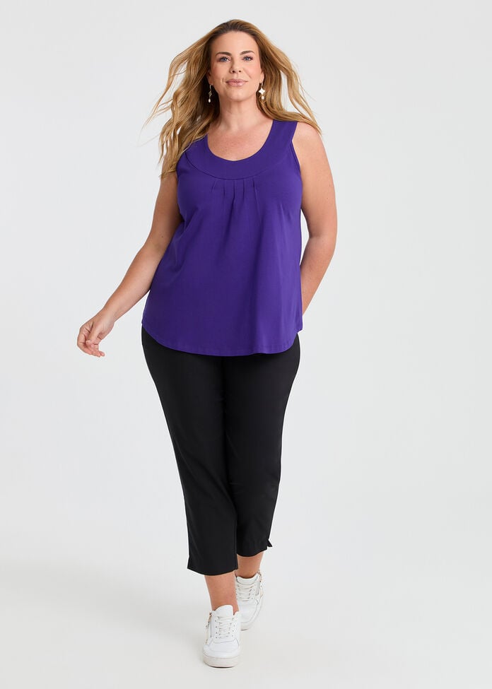 Shop Plus Size Good Earth Australian Cotton Element Tank in Purple ...