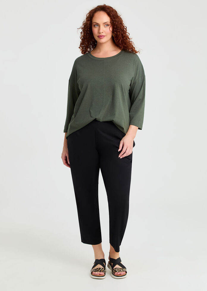 Shop Plus Size Pima Cotton Icon Top in Green | Taking Shape IE